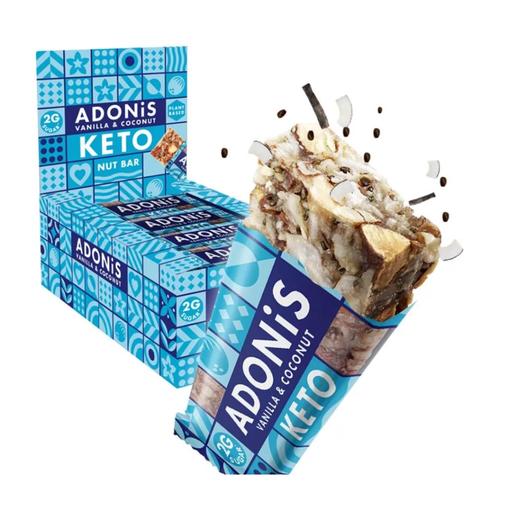 ADONiS Vanilla & Coconut Nut Bar No Added Sugar
